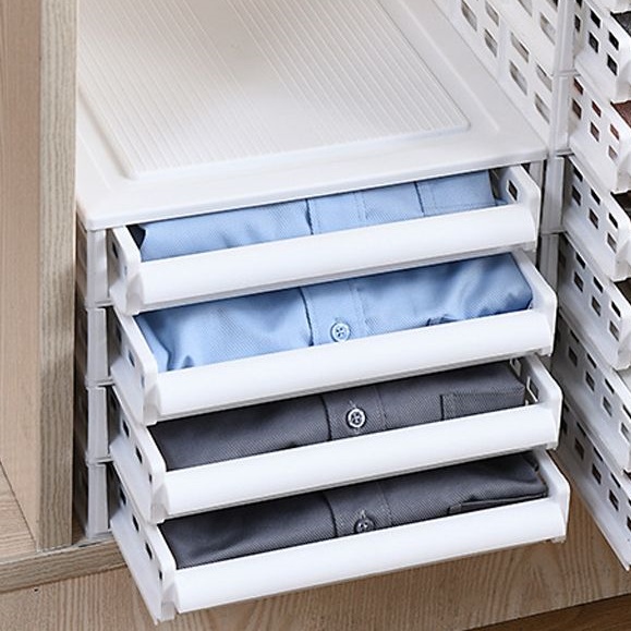 리빙홀릭 옷 정리 슬라이딩 폴딩 리빙박스 수납 정리함 티셔츠 수납함 가구·홈인테리어·수납 인생은 템빨 살림은 템빨